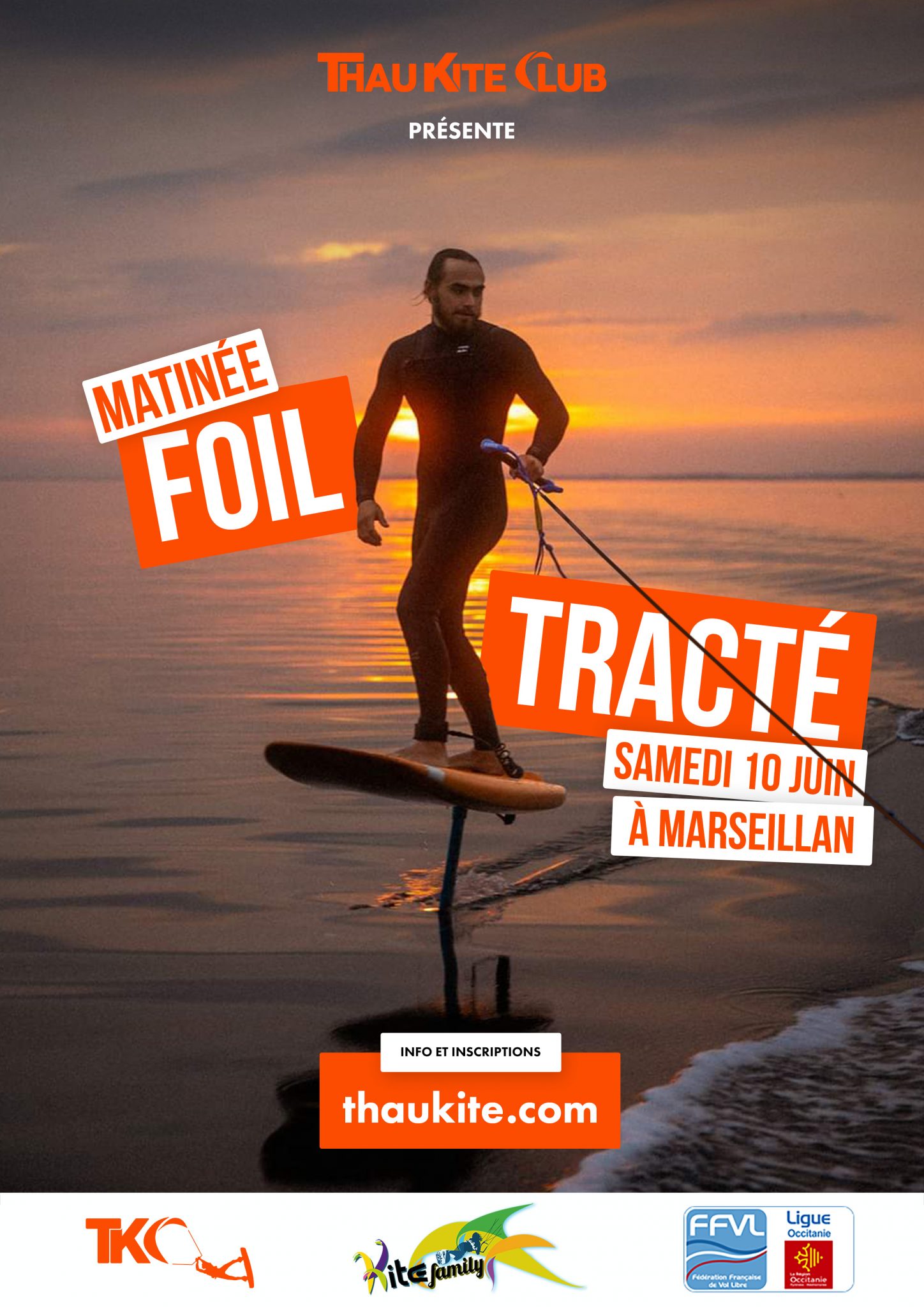 Foil tracté